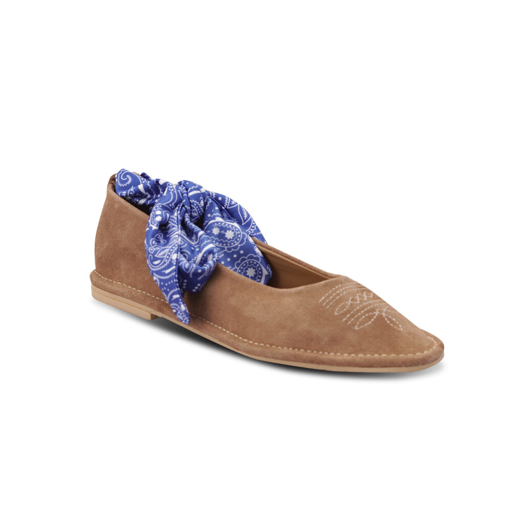 Lucy Suede Visone + Foulard Bandana – Lagoa World