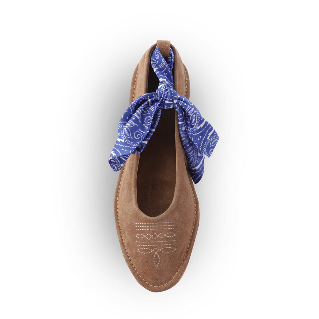 Lucy Suede Visone + Foulard Bandana – Lagoa World
